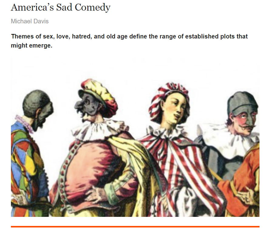 America’s Sad Comedy – The Writing Expedition